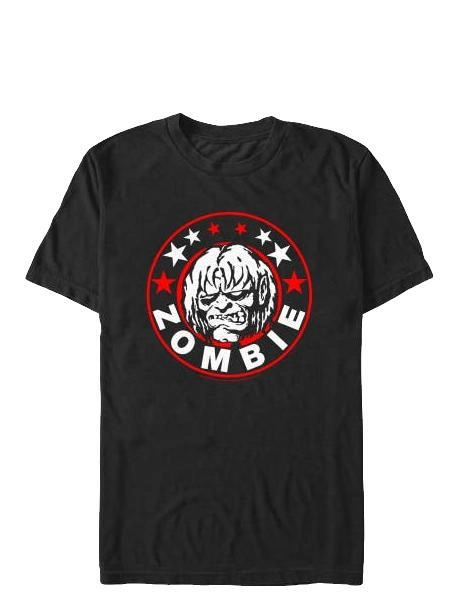 ROB ZOMBIE Undead Badge Short Sleeve Graphic T-shirt - Black
