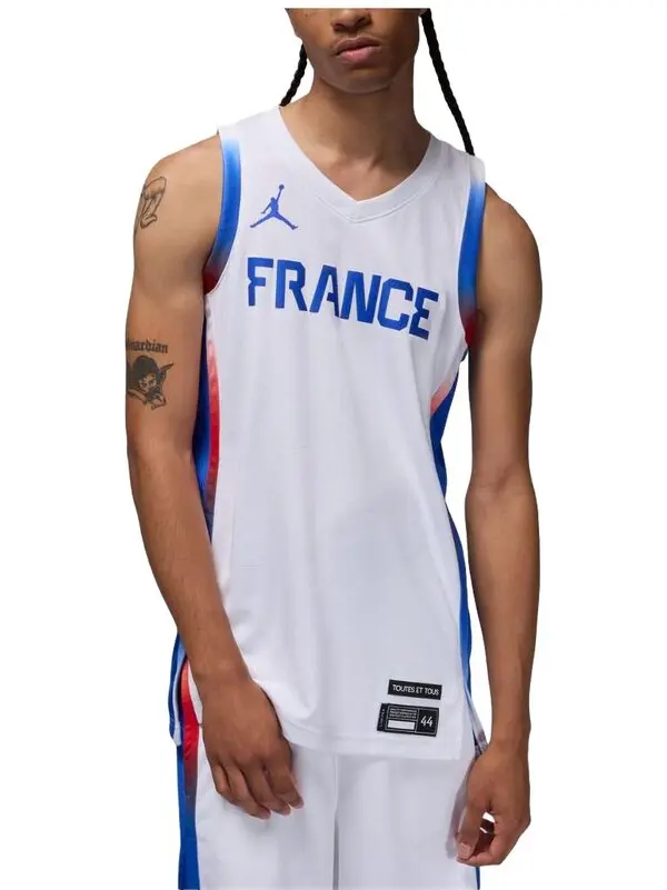 JORDAN France Limited Home Basketball Jersey 'white Hyper Royal - White/hyper Royal