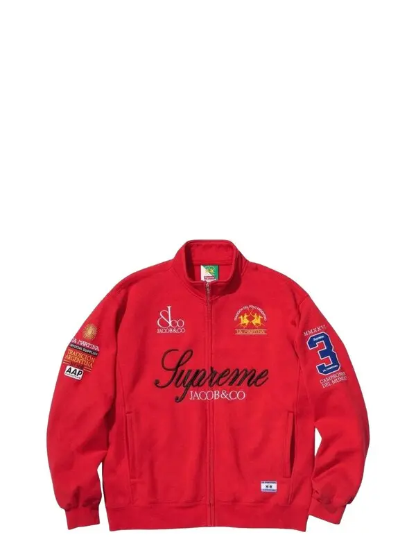 Supreme X La Martina Ss26 Zip Up Sweatshirt - Red