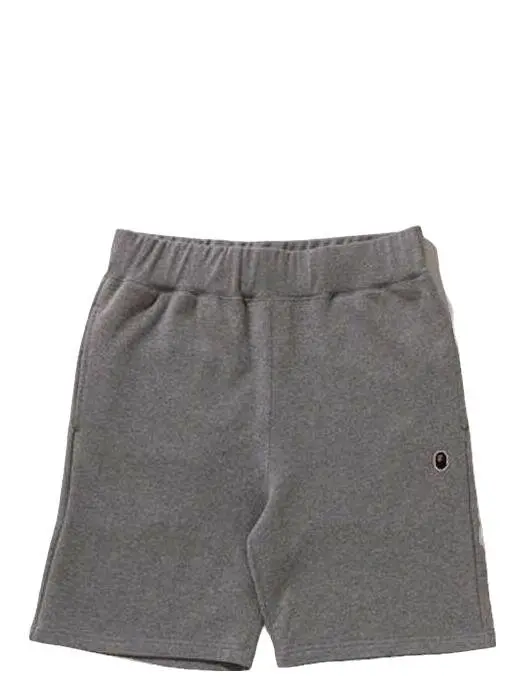 A BATHING APE Head One Point Sweat Shorts - Gray