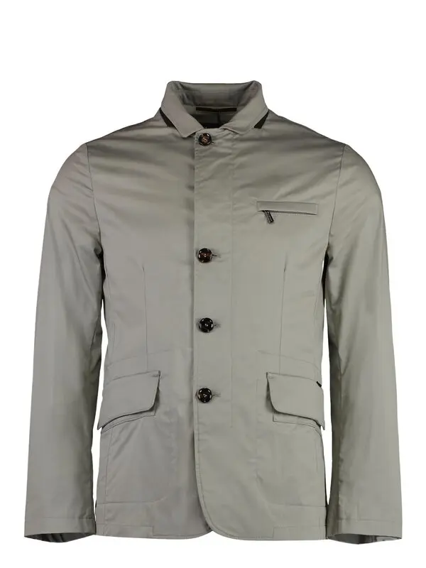 MOORER Ghiberti Single-breasted Jacket - Gray