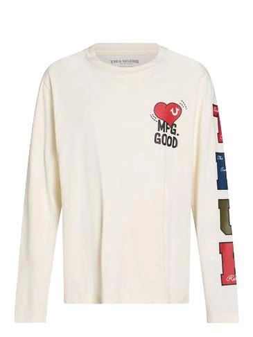 True Religion T-shirt Size Cotton - Cream