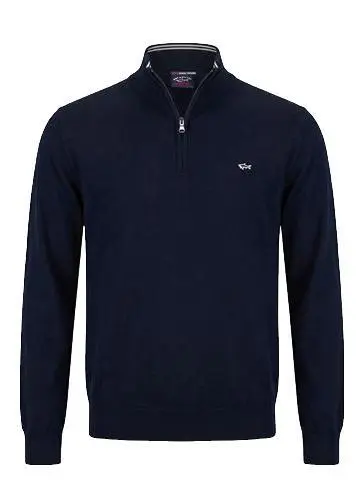 Paul & Shark Midnight Virgin Wool Turtleneck - Blue