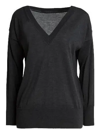 Alpha Studio Cashmere V-neck Sweater - Grey