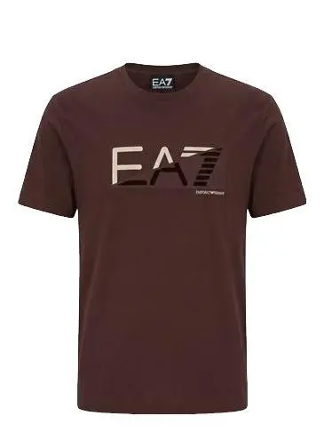 EA7 T-shirt Size Cotton - Brown