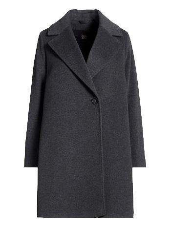 Cinzia Rocca Wool, Polyamide, And Cashmere Coat - Charcoal