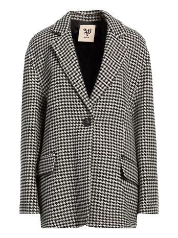 ANIYE BY Houndstooth Single-breasted Coat - Black