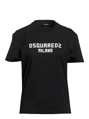 Dsquared2 Cotton T-shirt With Logo Print - Black