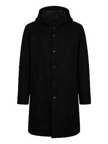 Masnada Long Sleeve Hooded Parka - Black