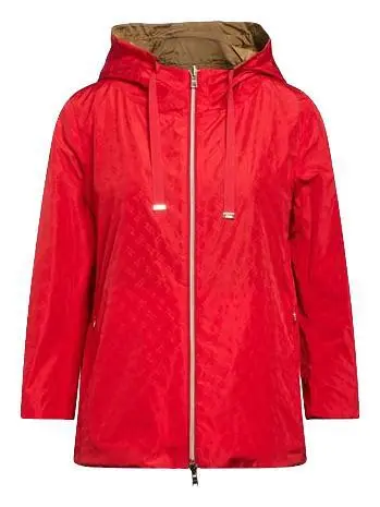Herno Long Sleeve Hooded Windbreaker - Red