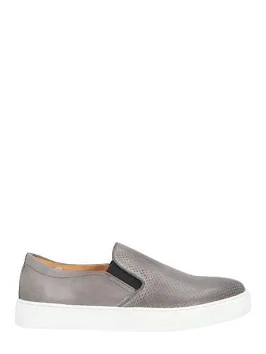 EXTON Leather Slip-on Sneakers - Grey