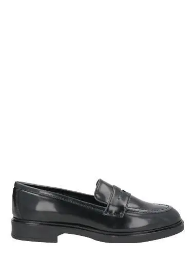 NILA & NILA Synthetic Material Penny Loafers - Black