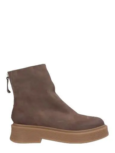 HALMANERA Leather Ankle Boots - Brown