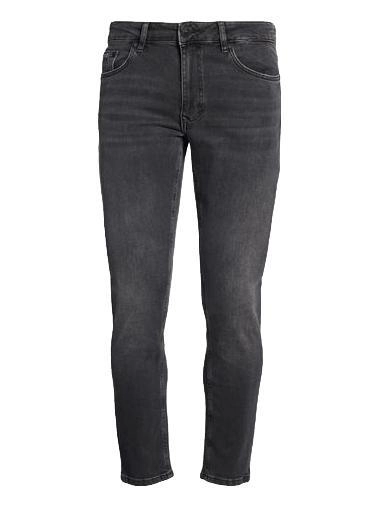 Versace Skinny Jeans In Charcoal Cotton With Stretch Fabric - Grey