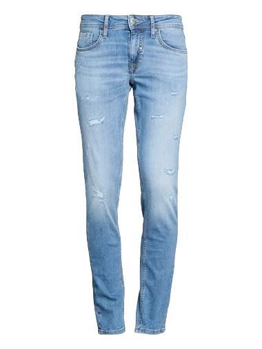 ANTONY MORATO Skinny Fit Distressed Cotton Jeans - Blue