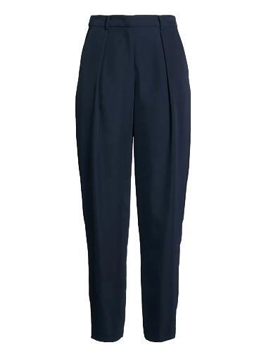 Armani Exchange Polyester Tapered High-waisted Pants - Navy