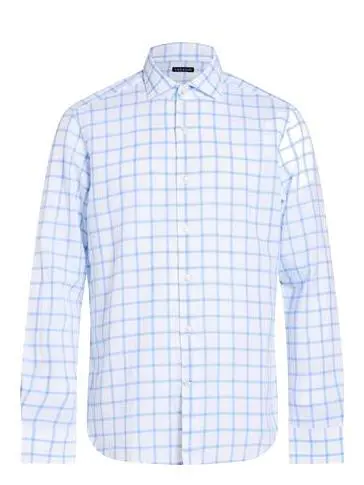 SAVILE ROW Shirt Size Cotton, Linen - Blue