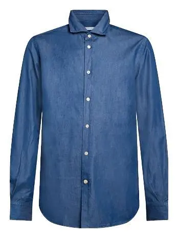Boglioli Denim Shirt Size Cotton - Blue