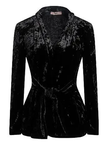CARLA G. Chenille Blazer - Black