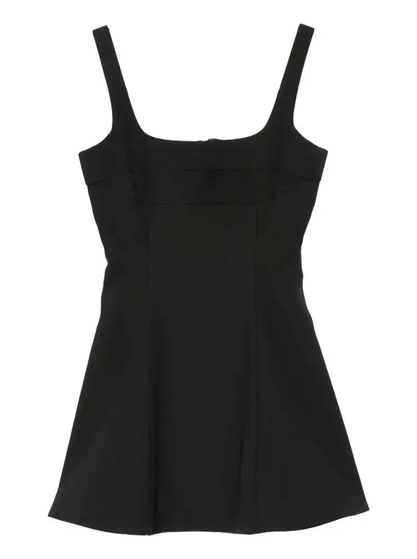 Stine Goya Square-neck Flared Dress - Black
