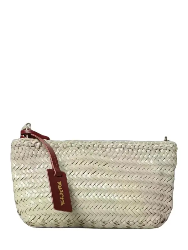 VIPERA Goya Woven Leather Shoulder Bag - Neutrals