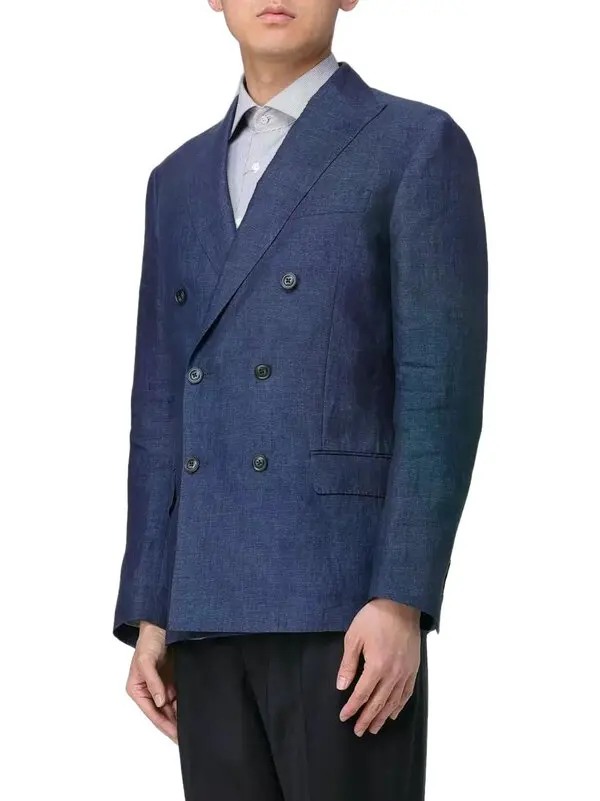 FAY Double-breasted Blazer - Blue