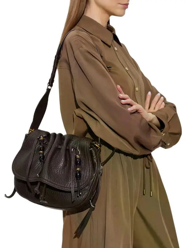 Isabel Marant Étoile Bolton Beaded Shoulder Bag - Brown