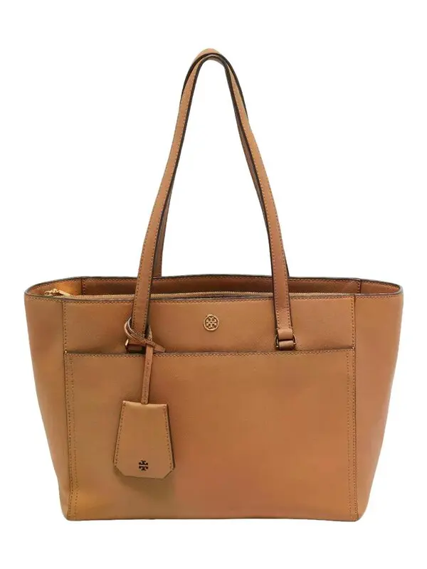 Tory Burch Robinson Saffiano Leather Tote Bag - Brown