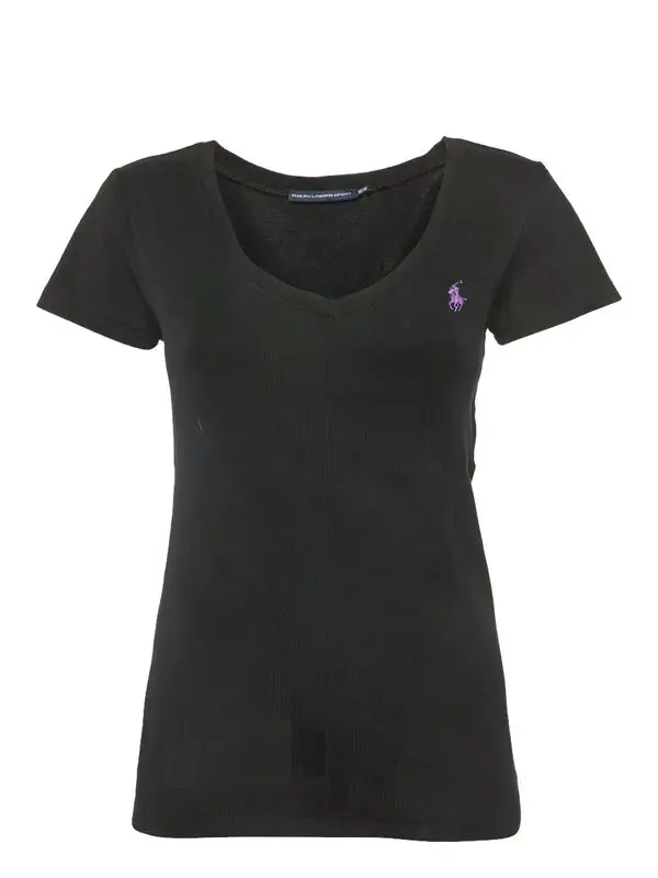Ralph Lauren V-neck Jersey T-shirt - Black