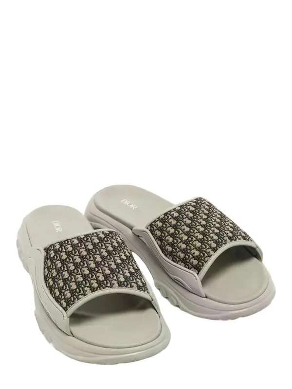 Dior Oblique H-town Sandals - Neutrals