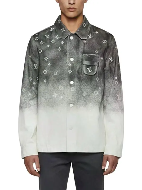 LOUIS VUITTON Monogram Denim Jacket - Grey