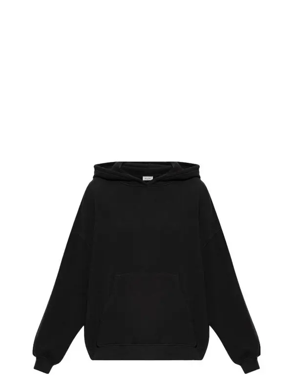 American Vintage Relaxed Hoodie With Drawstring - Black