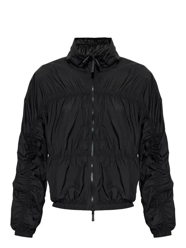 Emporio Armani Reversible Bomber Jacket With Stand Collar - Black