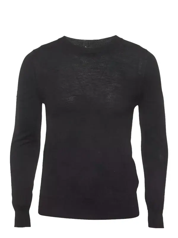 Valentino Garavani Wool Long Sleeve Sweater - Black
