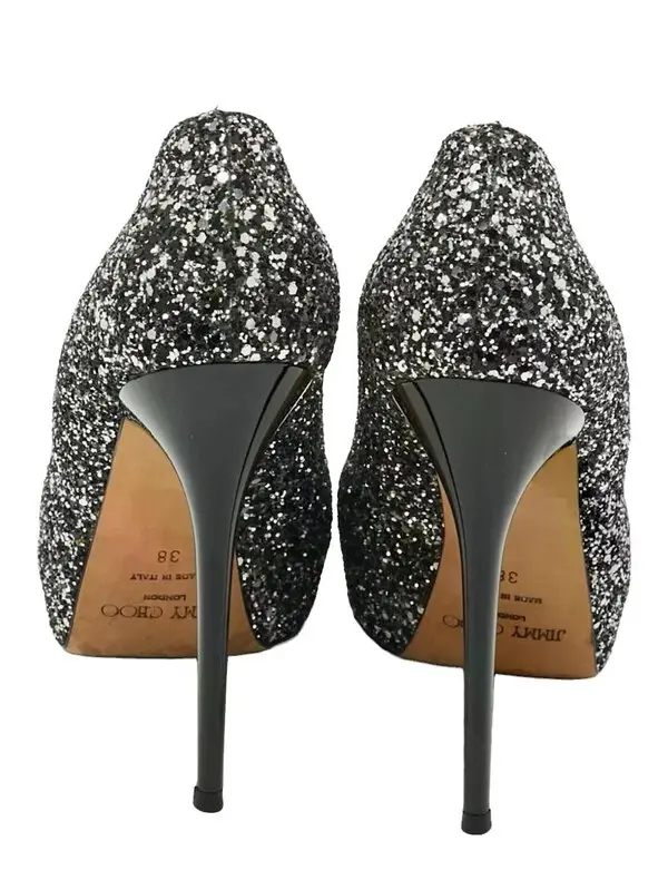 JIMMY CHOO Dahlia Peep-toe Pumps - Silver