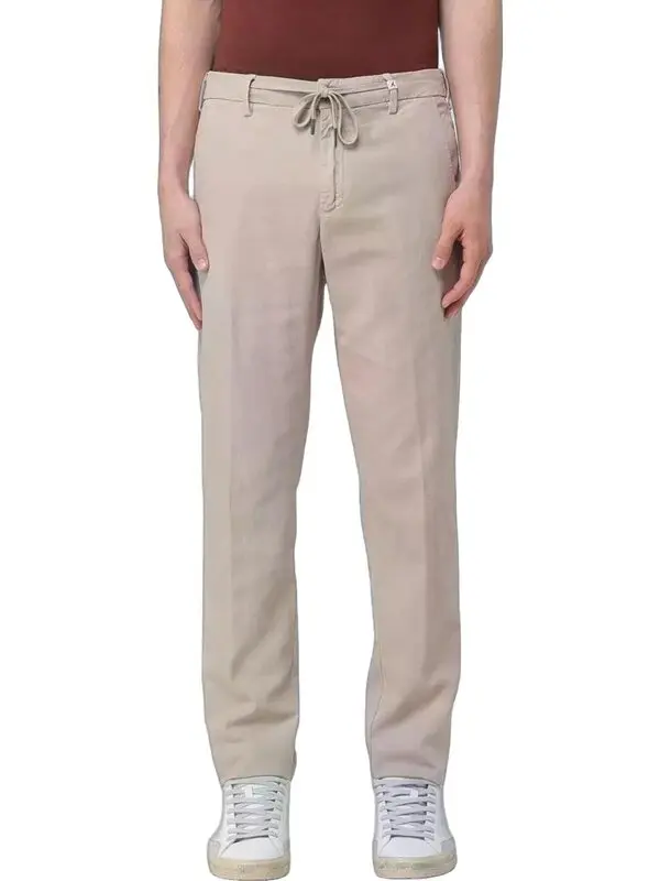 MYTHS Drawstring Slim-fit Trousers - Neutrals