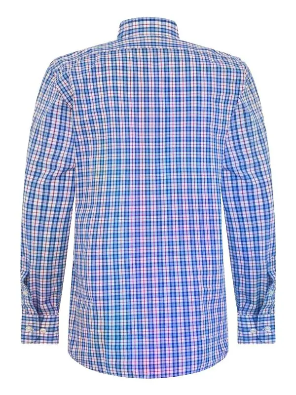Paul & Shark Check-pattern Button-down Shirt - Blue