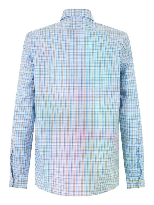 Paul & Shark Check-pattern Button-down Shirt - Blue