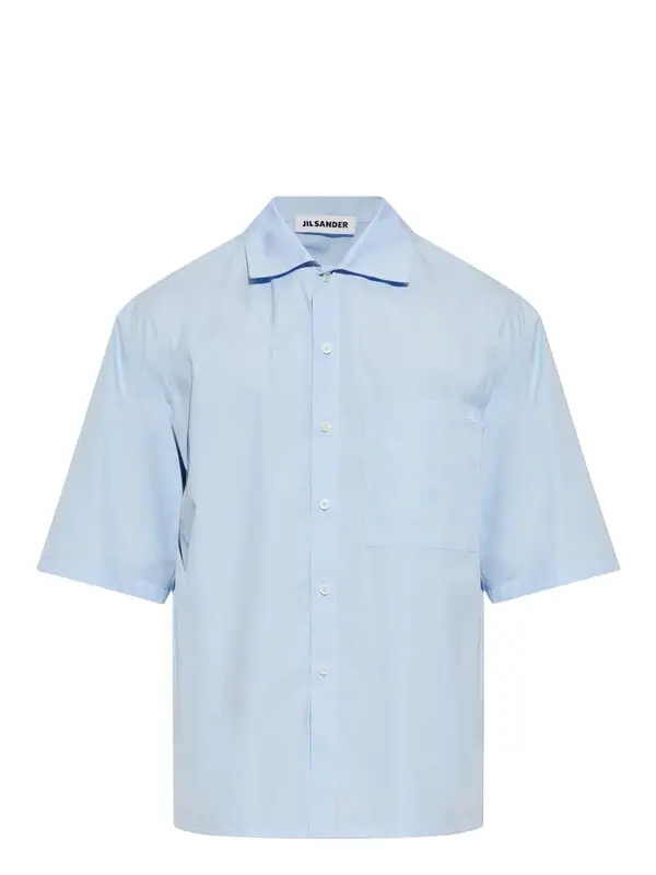 JIL SANDER Shirt With Pocket - Blue