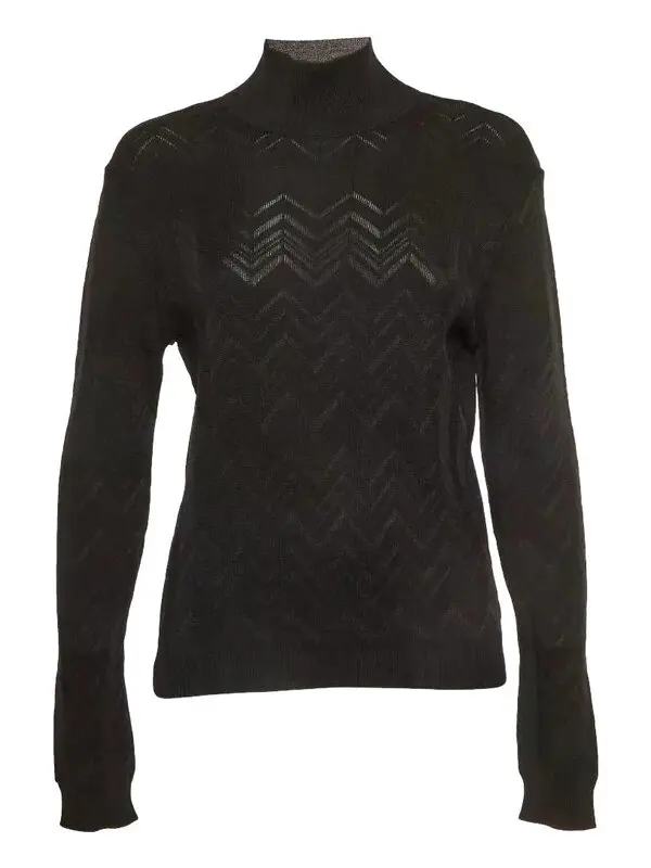 Missoni Zigzag Knit Sweater - Black