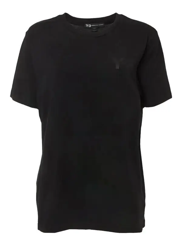 Y3 Logo Print T-shirt - Black