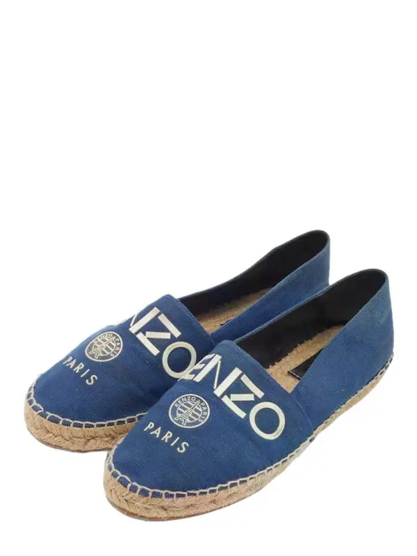 Kenzo Logo-embroidered Espadrilles - Blue