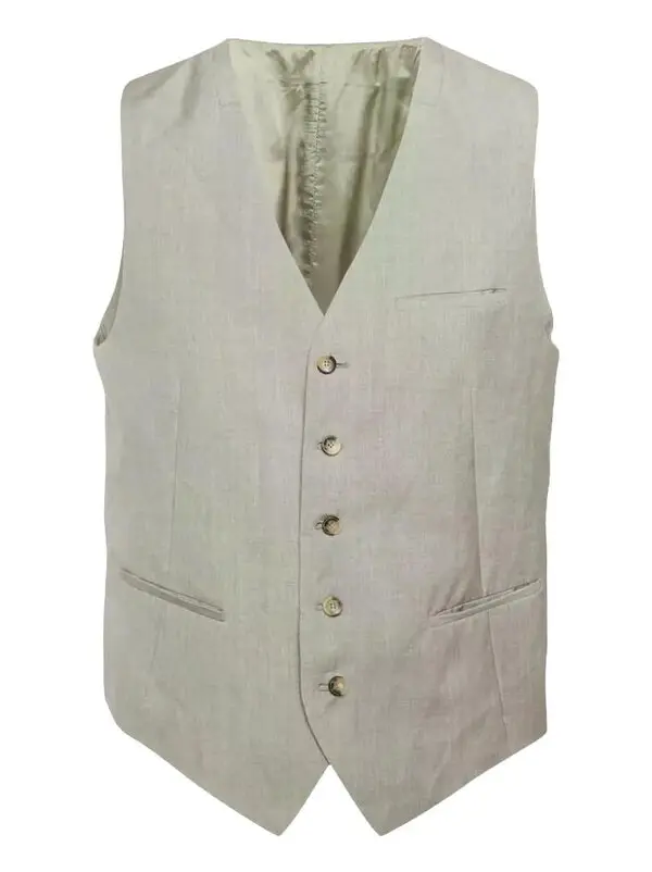 Kenzo Button-up Waistcoat - Neutrals