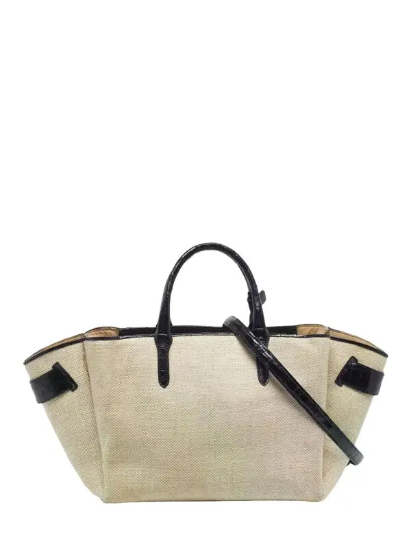 NANCY GONZALEZ Cristie Croc-embossed Tote Bag - Neutrals