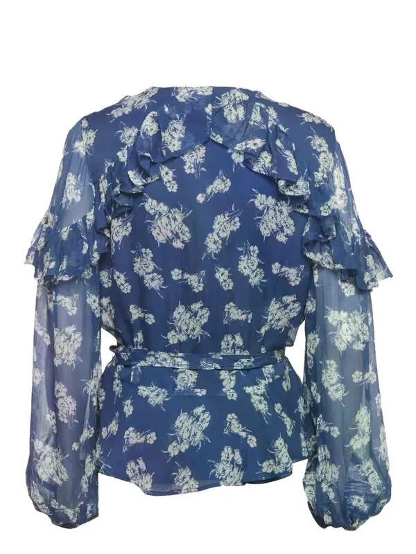 Polo Ralph Lauren Floral Print Blouse - Blue