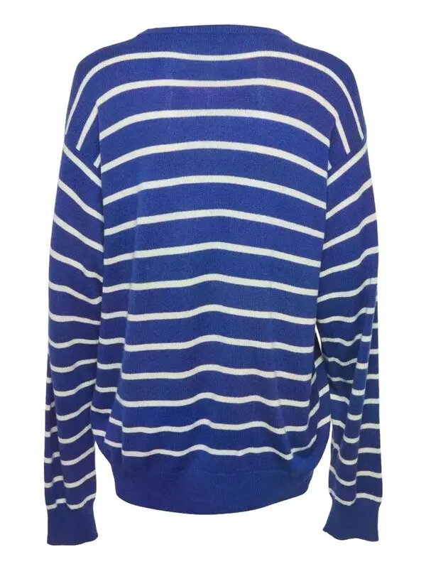 Loro Piana Striped Cashmere Sweater - Blue
