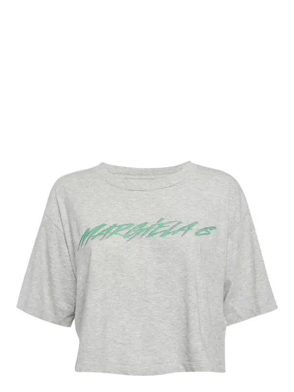 MAISON MARGIELA Printed Cropped T-shirt - Grey