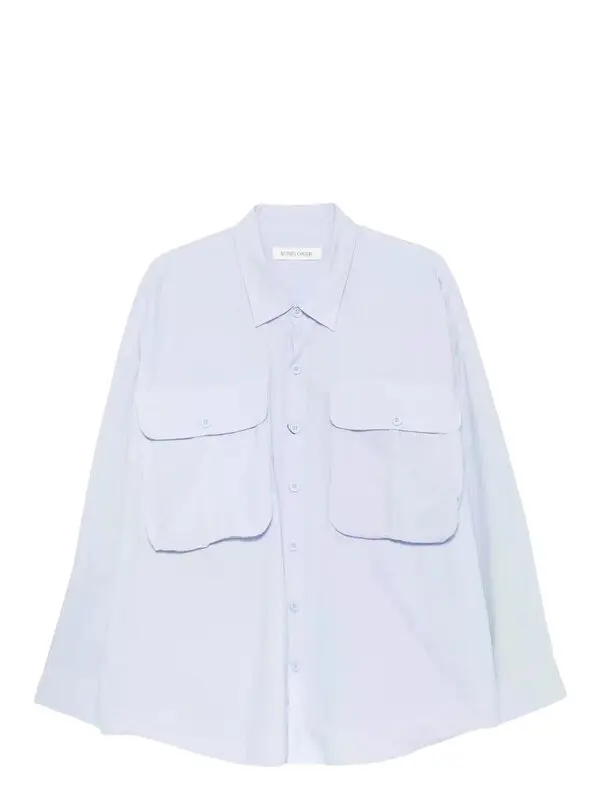 SUNFLOWER Flap-pocket Shirt - Blue