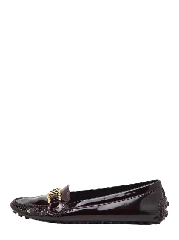 LOUIS VUITTON Patent Leather Oxford Ballet Flats - Red