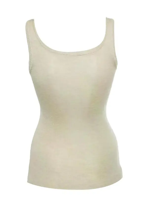 Prada Wool Knit Tank Top - Neutrals